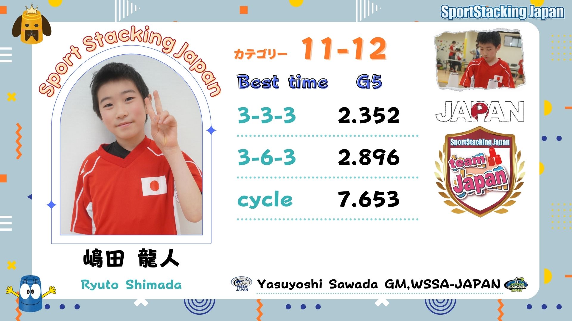 チームジャパン紹介 - スポーツスタッキング WSSA-JAPAN公式サイト